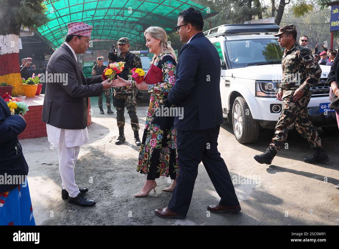 The Duchess of Edinburgh is accompanied by Director of Bhaktapur ...