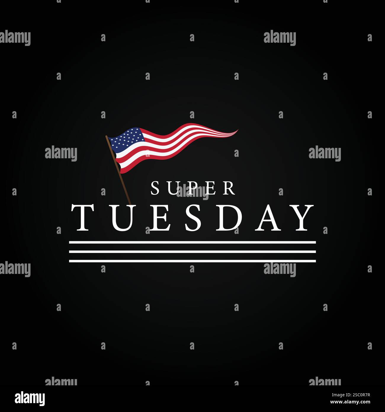 Super Tuesday A Look at the Candidates and Controversies Stock Vector ...