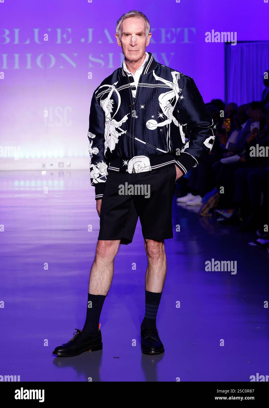 Bill Nye walks the runway at the 9th annual Blue Jacket Fashion Show at ...