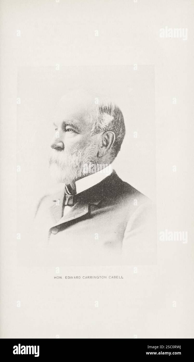 Hon. Edward Carrington Cabell Stock Photo - Alamy