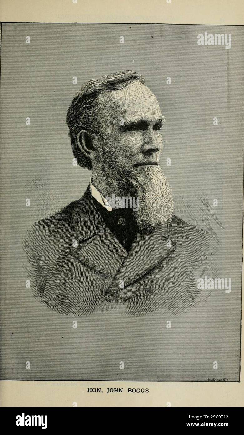 Hon. John Boggs 1889 0091 Stock Photo - Alamy