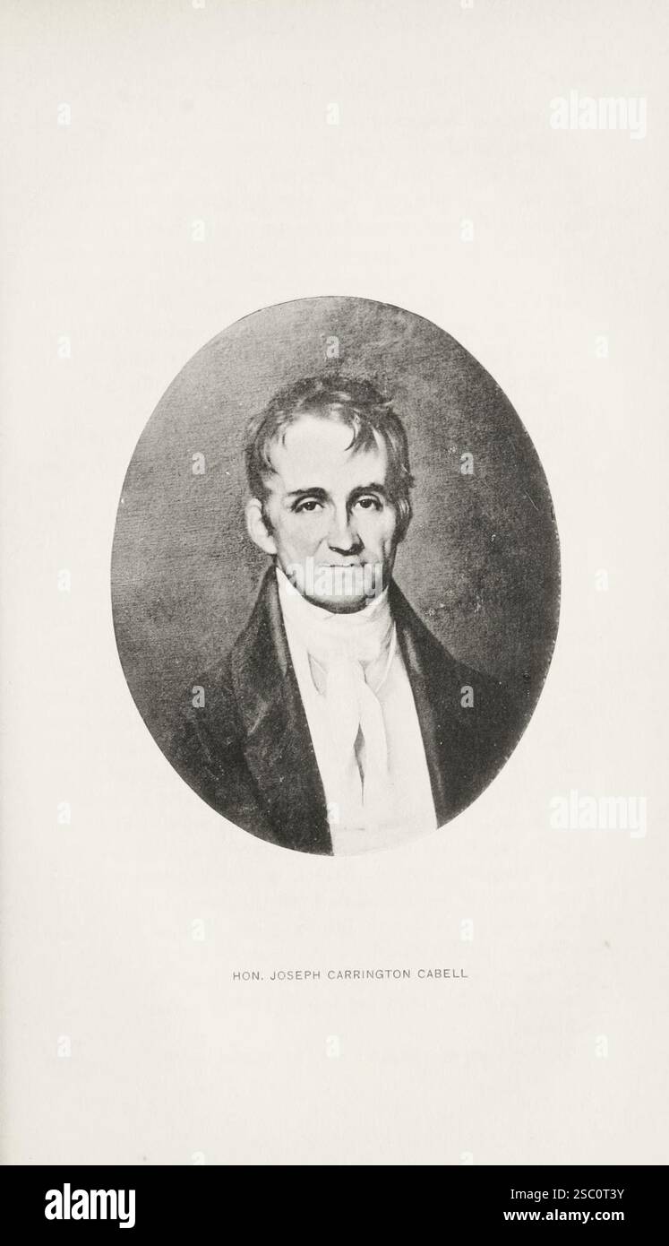 Hon. Joseph Carrington Cabell portrait Stock Photo - Alamy
