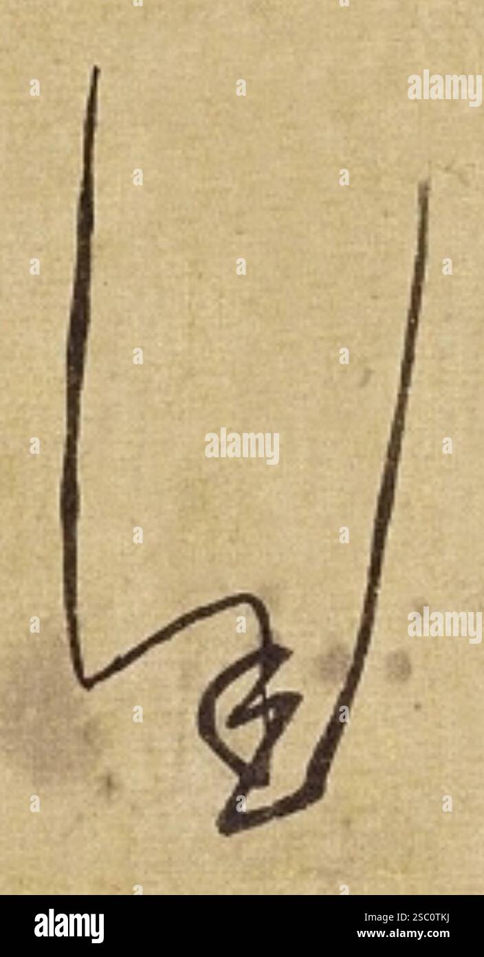 Hongwu Emperor signature (Kao Stock Photo - Alamy