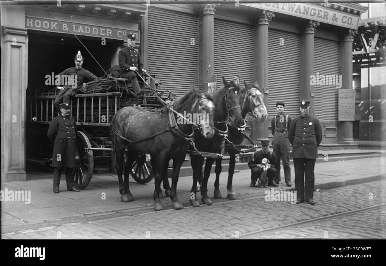 Hook and Ladder Co. No. 10 in 1891 Stock Photo - Alamy