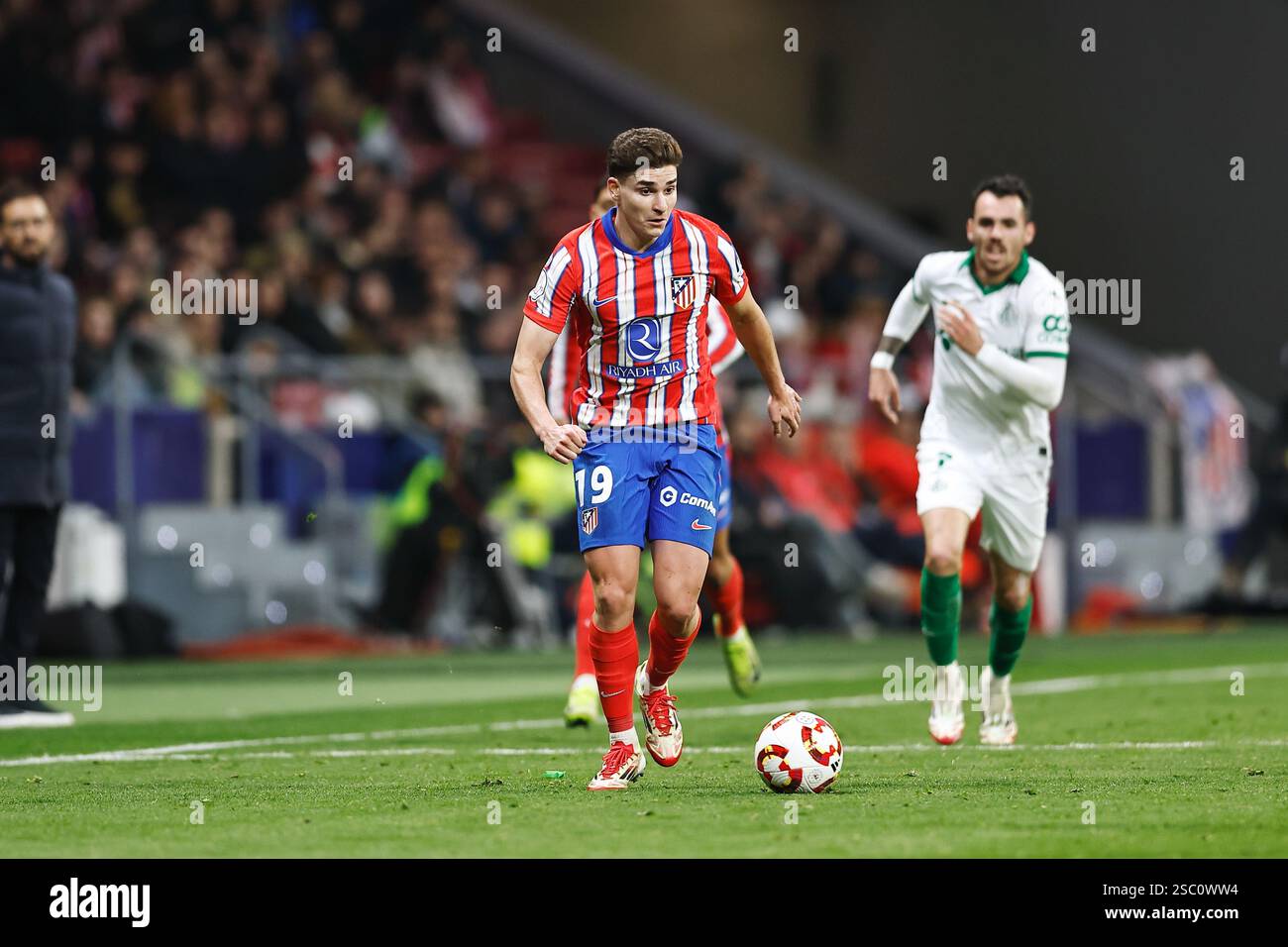 Madrid, Spain. 4th Feb, 2025. Julian Alvarez (Atletico) Football/Soccer ...