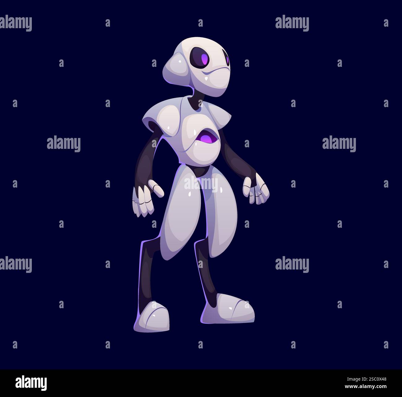 Sleek modern robot featuring glowing Stock Vector Images - Alamy