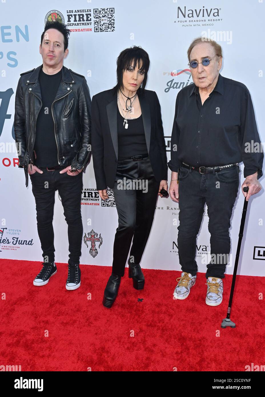 Hollywood CA USA - February 2, 2025: Dougie Needles, Joan Jett, Kenny ...