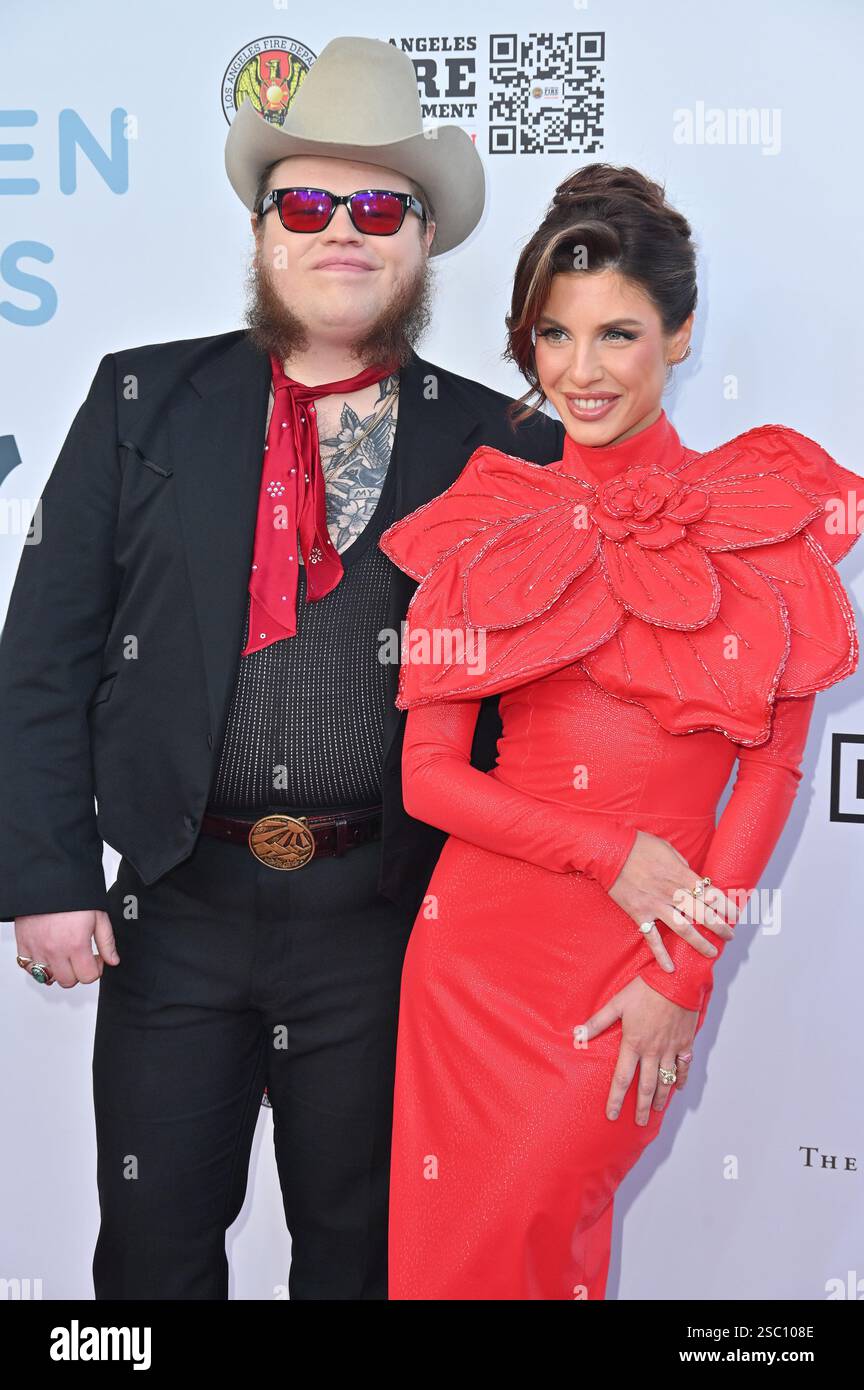 Hollywood CA USA - February 2, 2025: Briley King, Marcus King attends ...