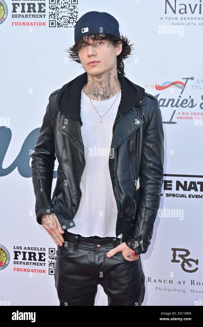 Hollywood CA USA - February 2, 2025: JXDN Jaden Isaiah Hossler attends ...