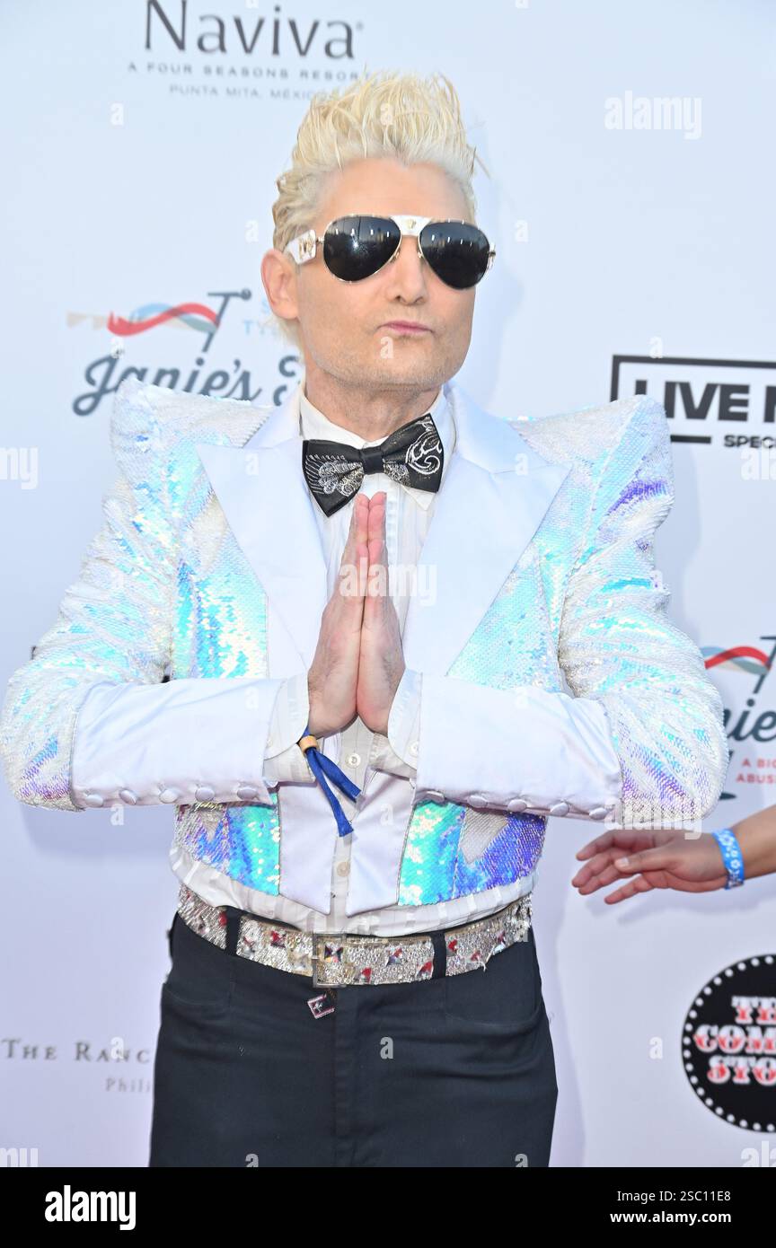 Hollywood CA USA - February 2, 2025: Corey Feldman attends Steven Tyler ...