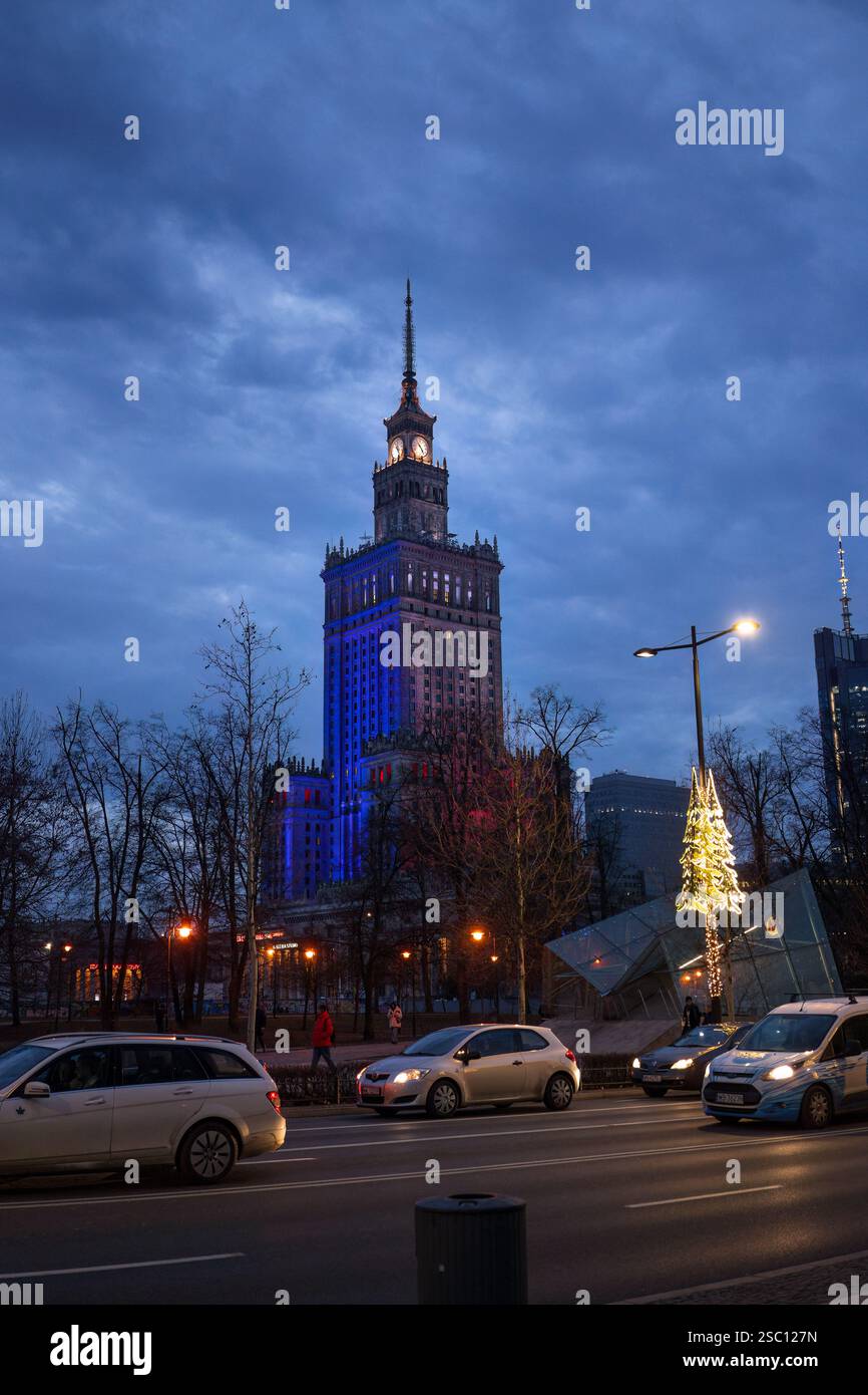 Warsaw, Poland, January 25, 2025 - Palace of Culture and Science ...