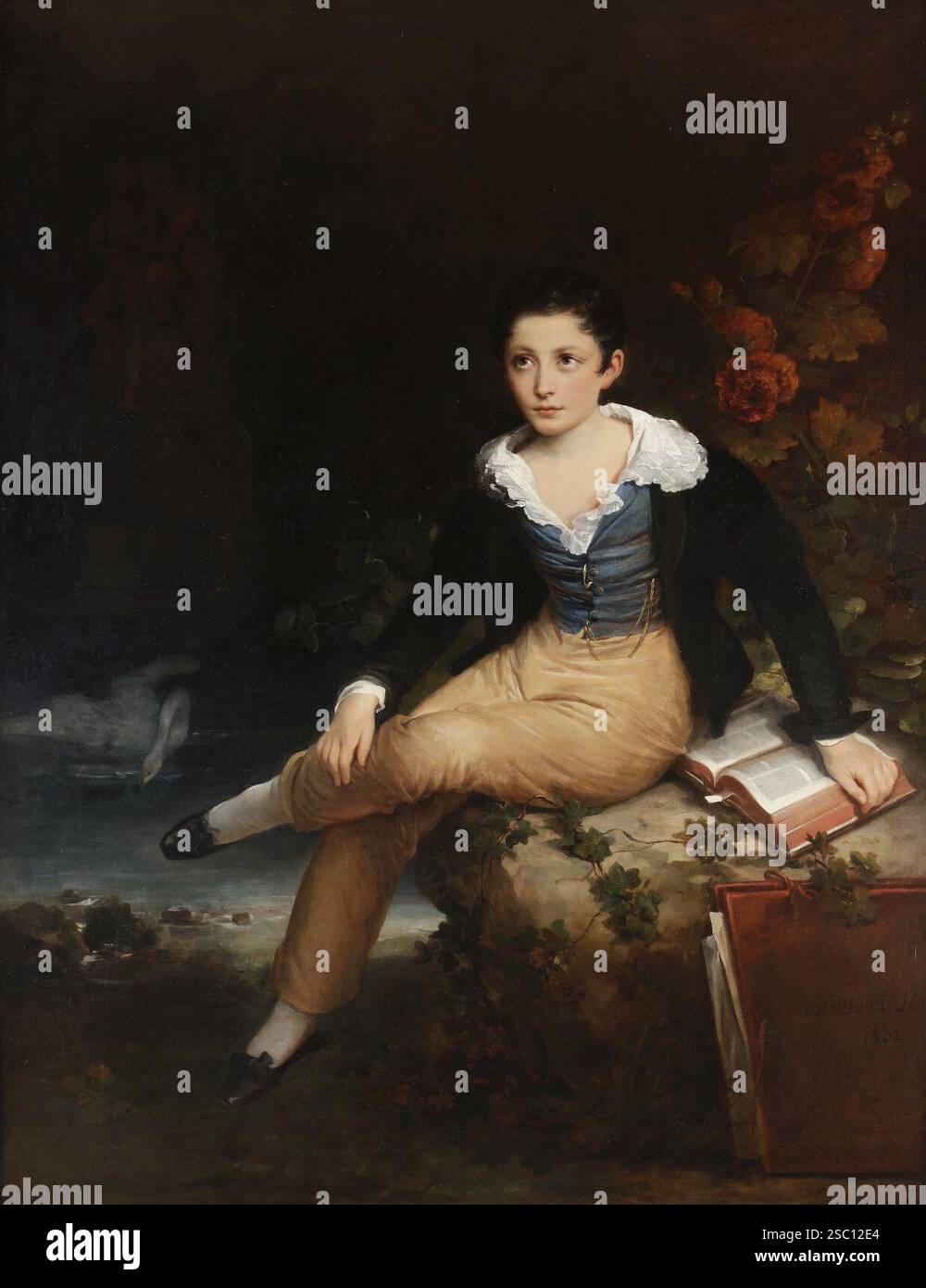 Hortense Haudebourt-Lescot - Portrait of Leon Haudebourt (1832), the ...