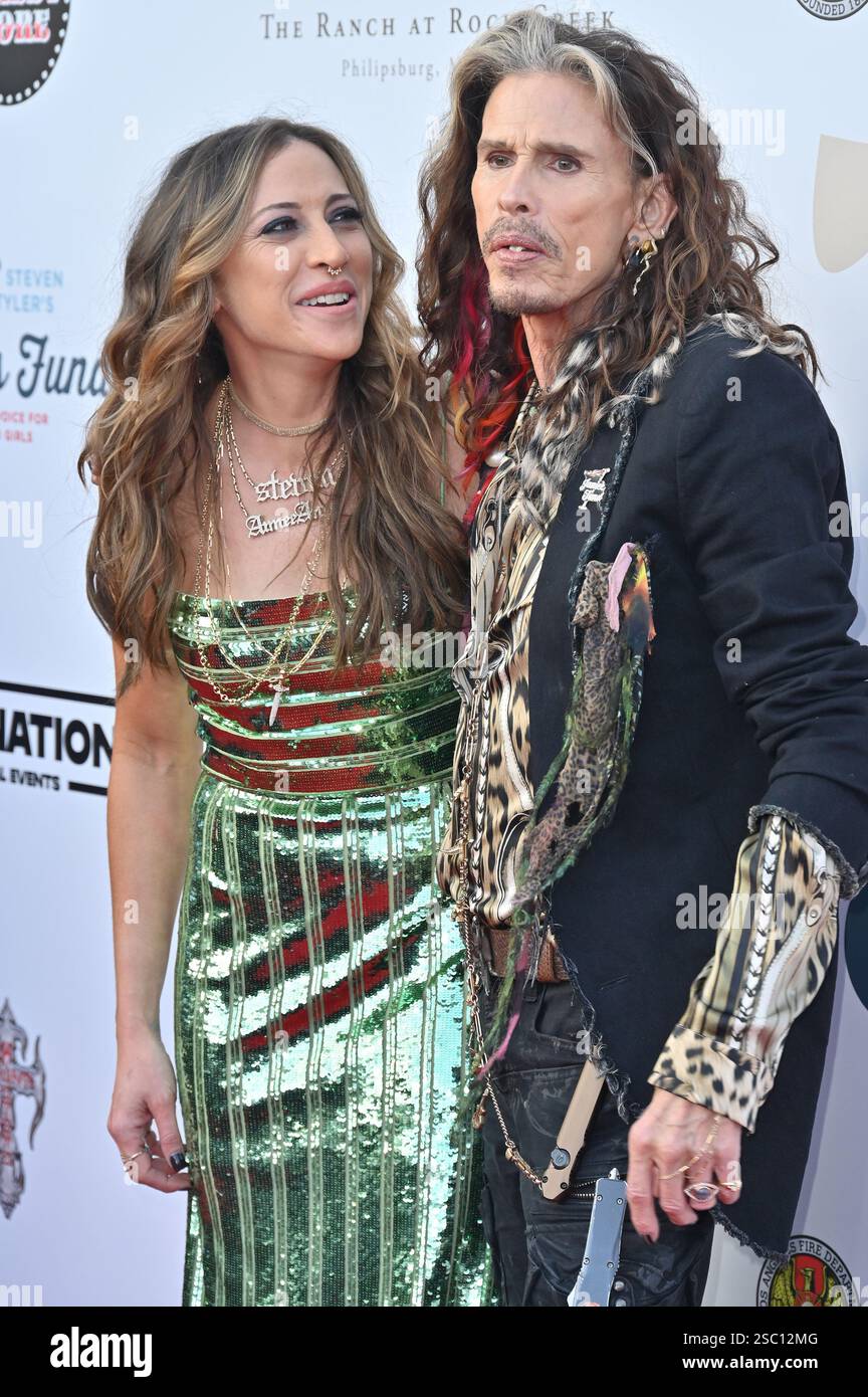 Hollywood CA USA - February 2, 2025: Steven Tyler, Aimee Preston ...