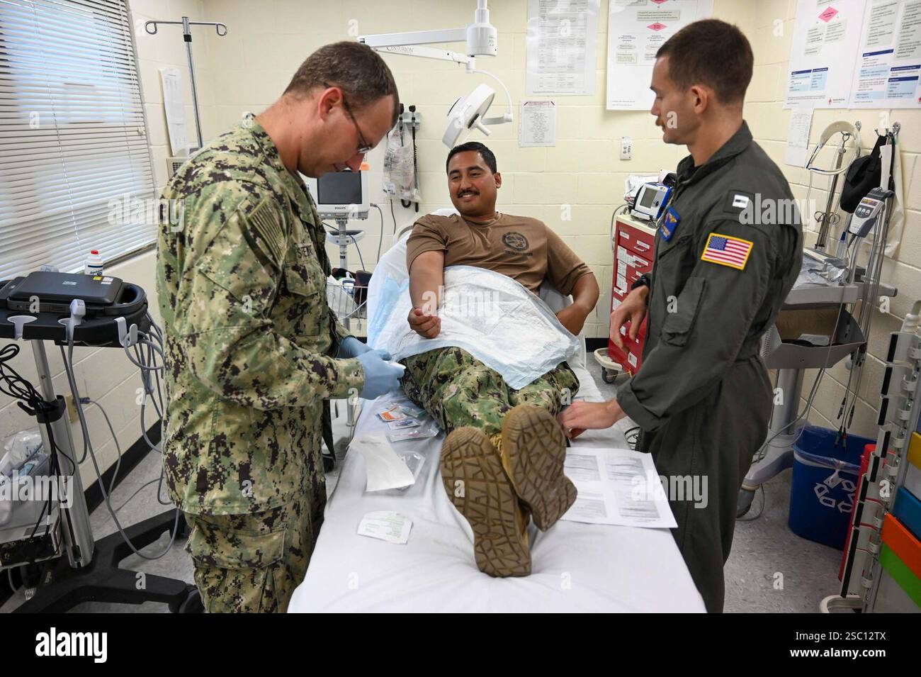 Hospital Corpsman Skills Basic training evolution at the medical center ...