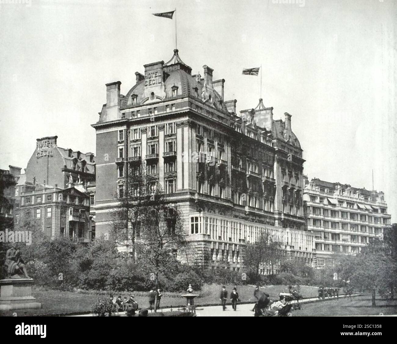 Hotel Cecil, London 1896 Stock Photo - Alamy