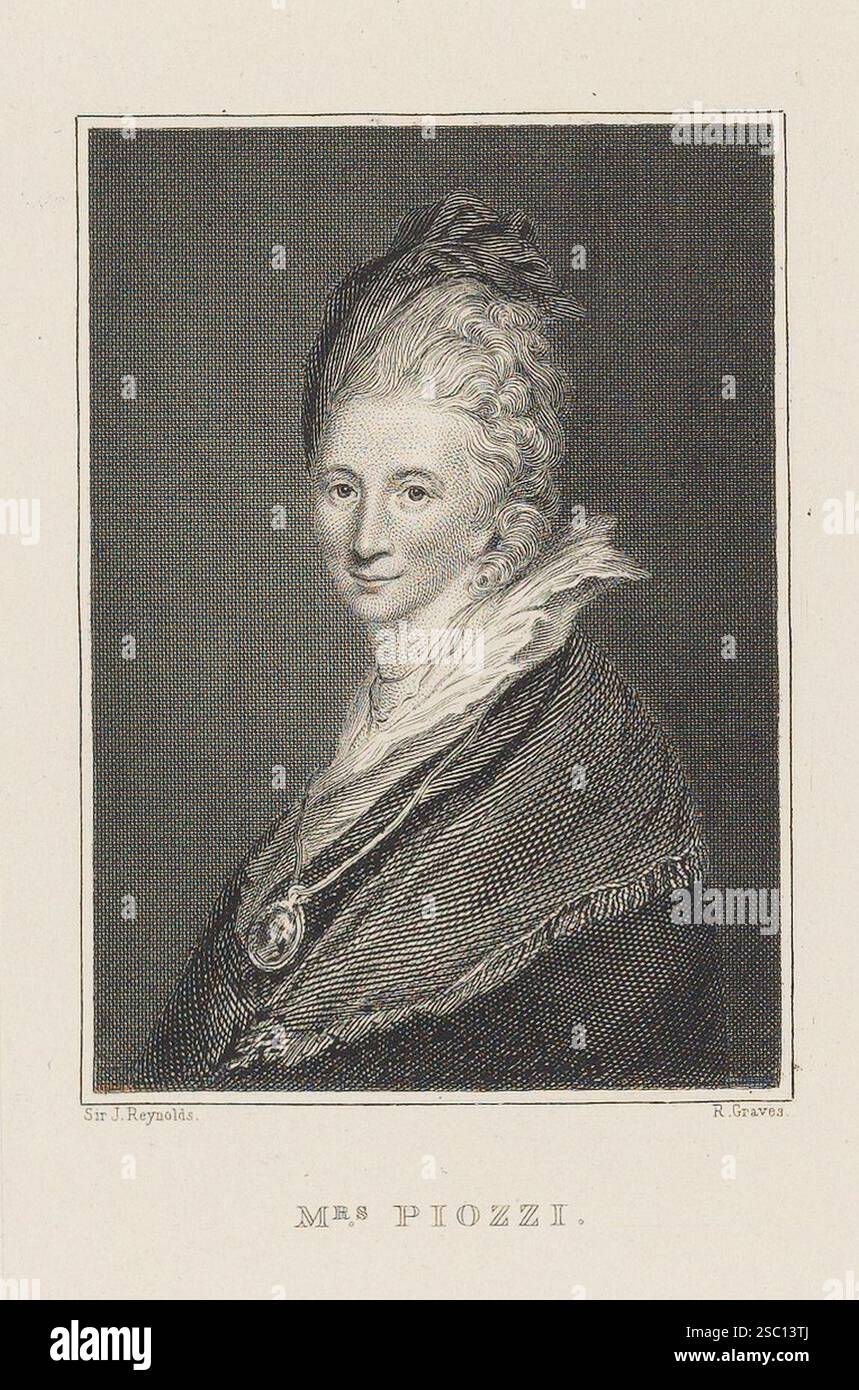 Houghton MS Hyde 76 (1.1.xxv) - Hester Piozzi Stock Photo - Alamy