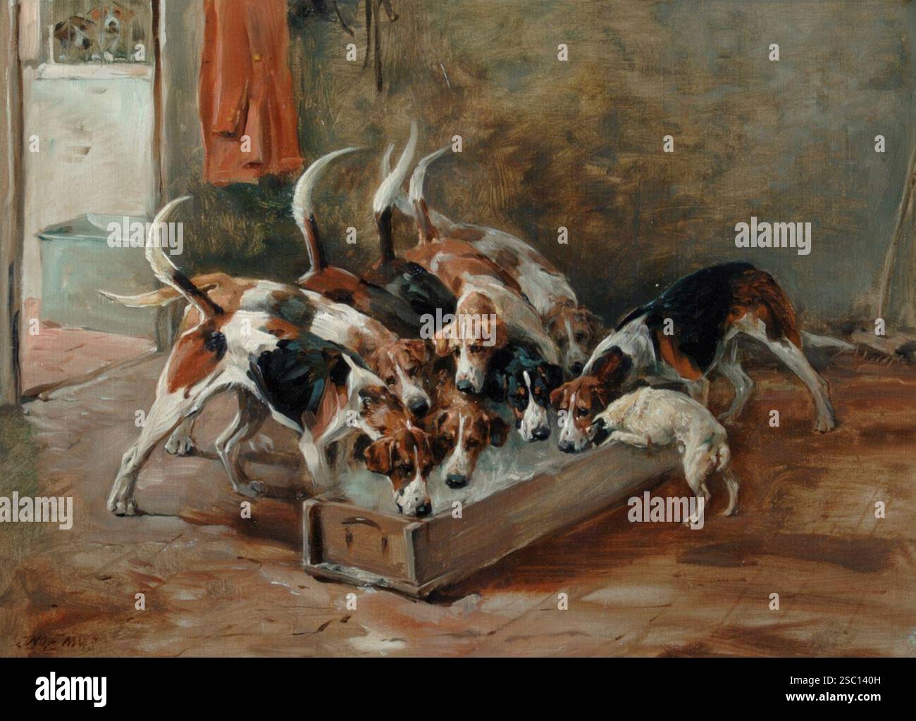 Feeding hounds hi-res stock photography and images - Alamy