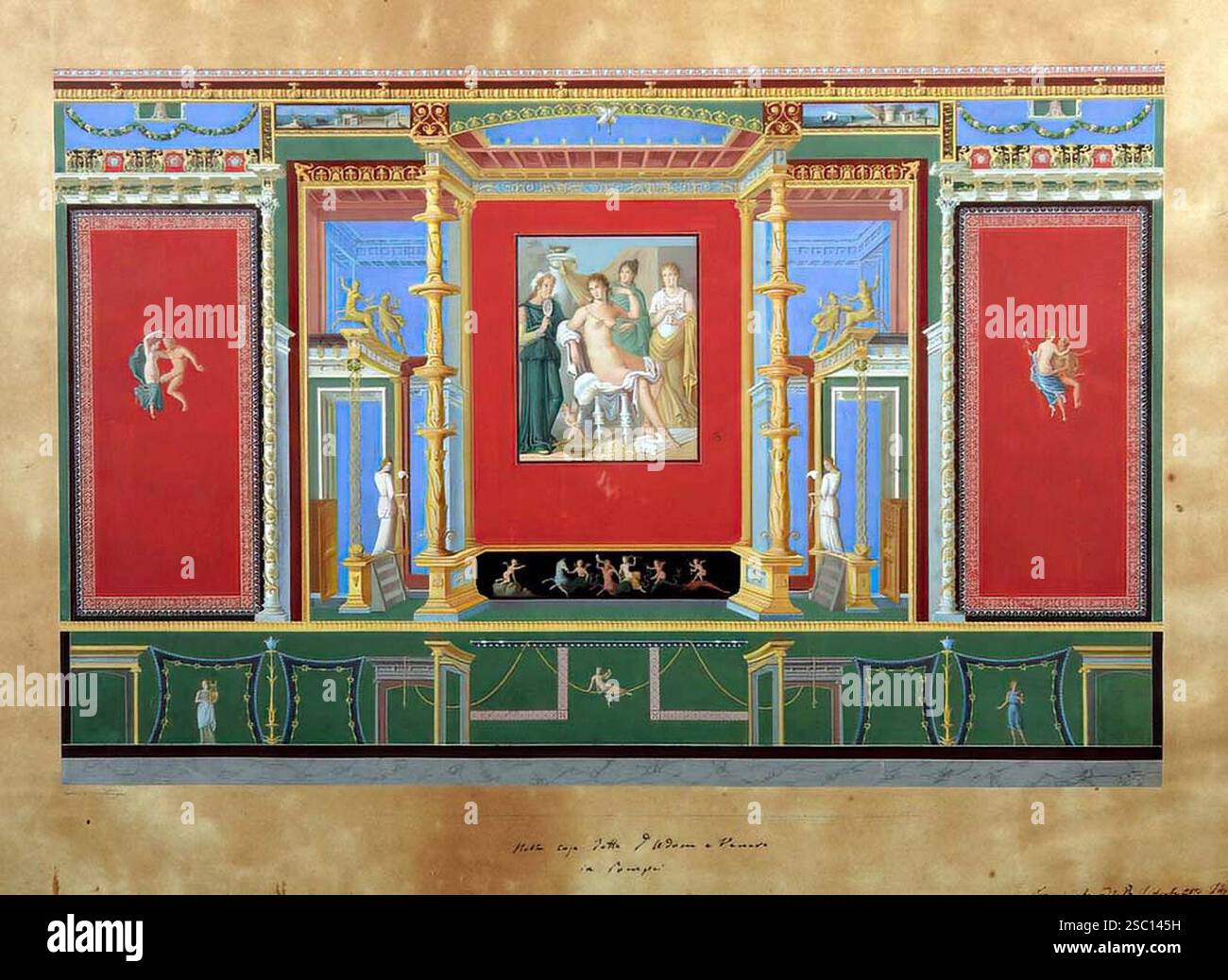House of Adonis and Venus VI 7,18 Pompeii Painting by Giuseppe Abbate ...