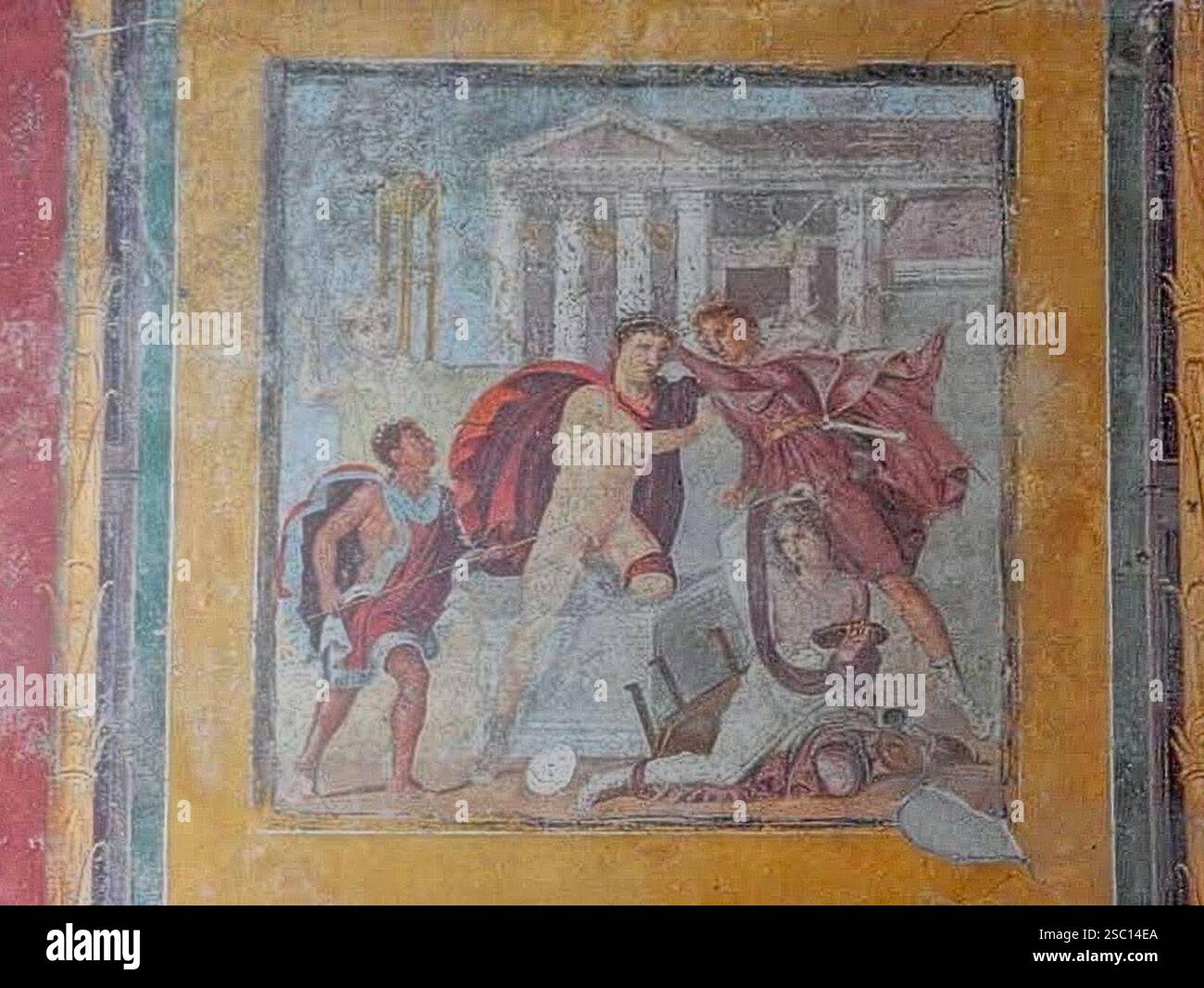 House of Marcus Lucretius Fronto Pompeii 2018 Room f Wall painting of ...