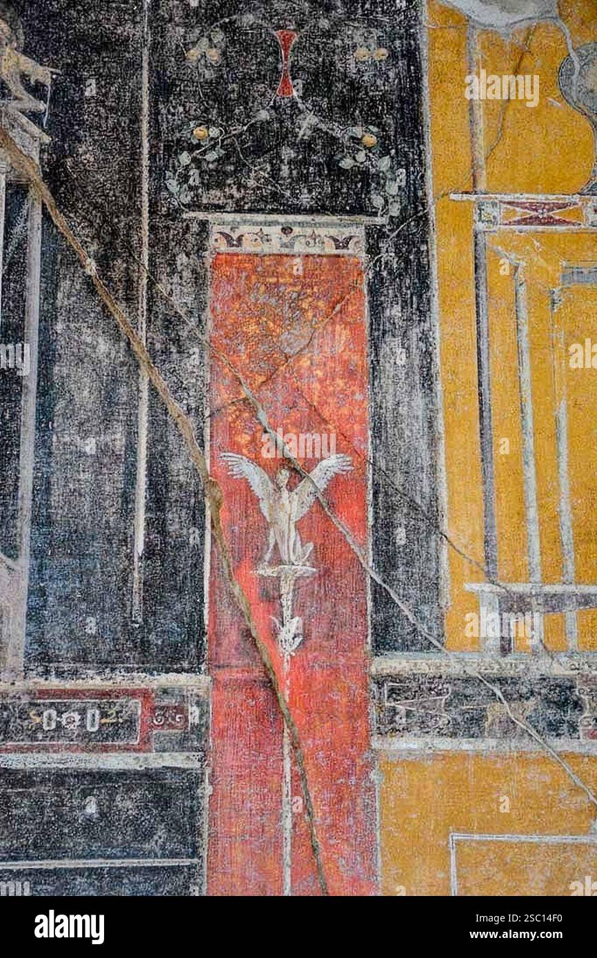 House of Marcus Lucretius Fronto Pompeii 2018 Room 'g', top of painted ...