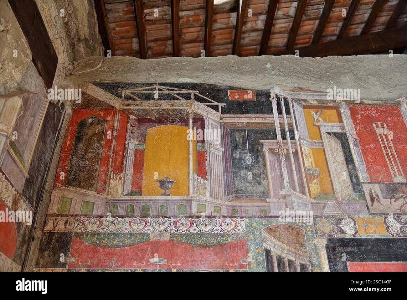 House of Marcus Lucretius Fronto Pompeii 2018 Room 'h', detail from ...
