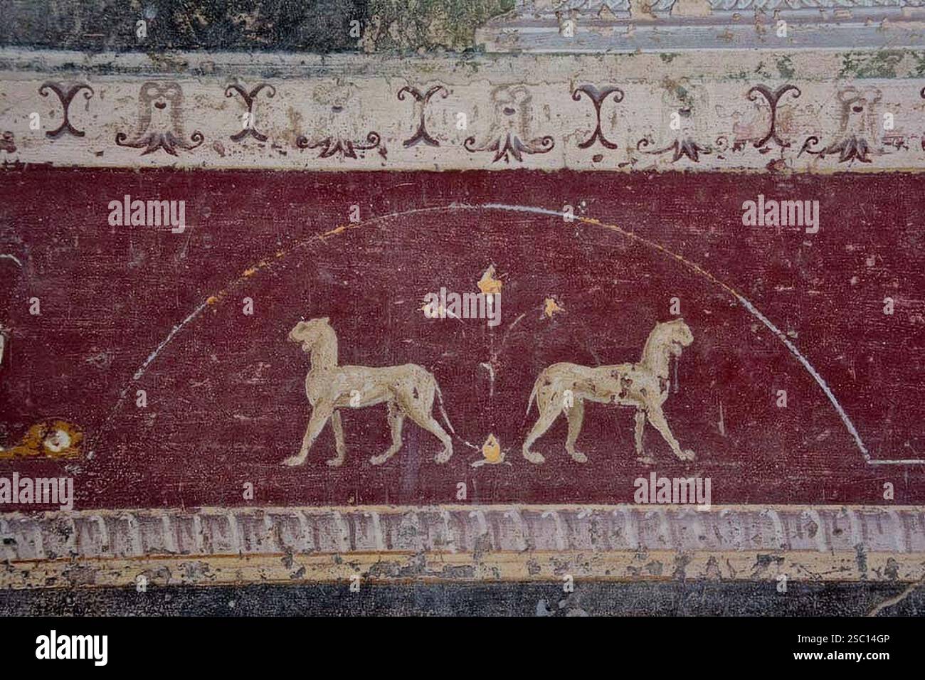 House of Marcus Lucretius Fronto Pompeii 2018 Room 'h', detail from ...