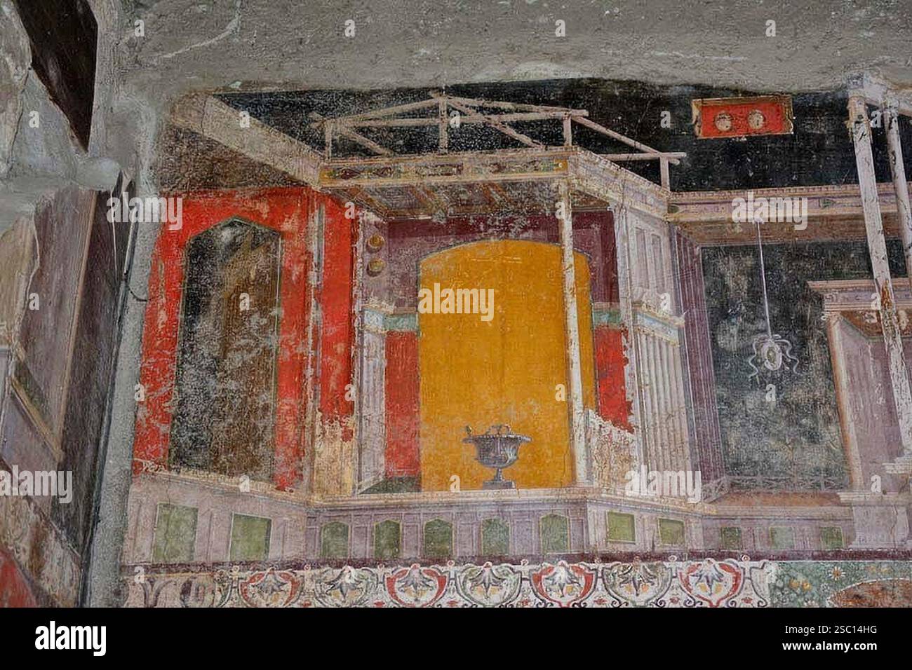 House of Marcus Lucretius Fronto Pompeii 2018 Room 'h', detail from ...