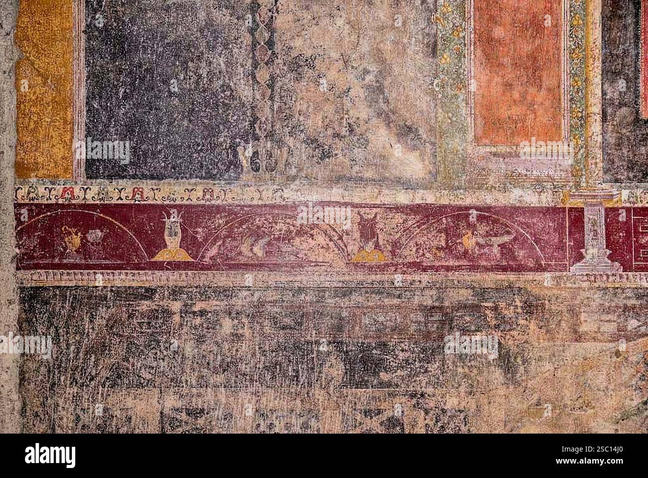 House of Marcus Lucretius Fronto Pompeii 2018 Room 'h', detail from ...