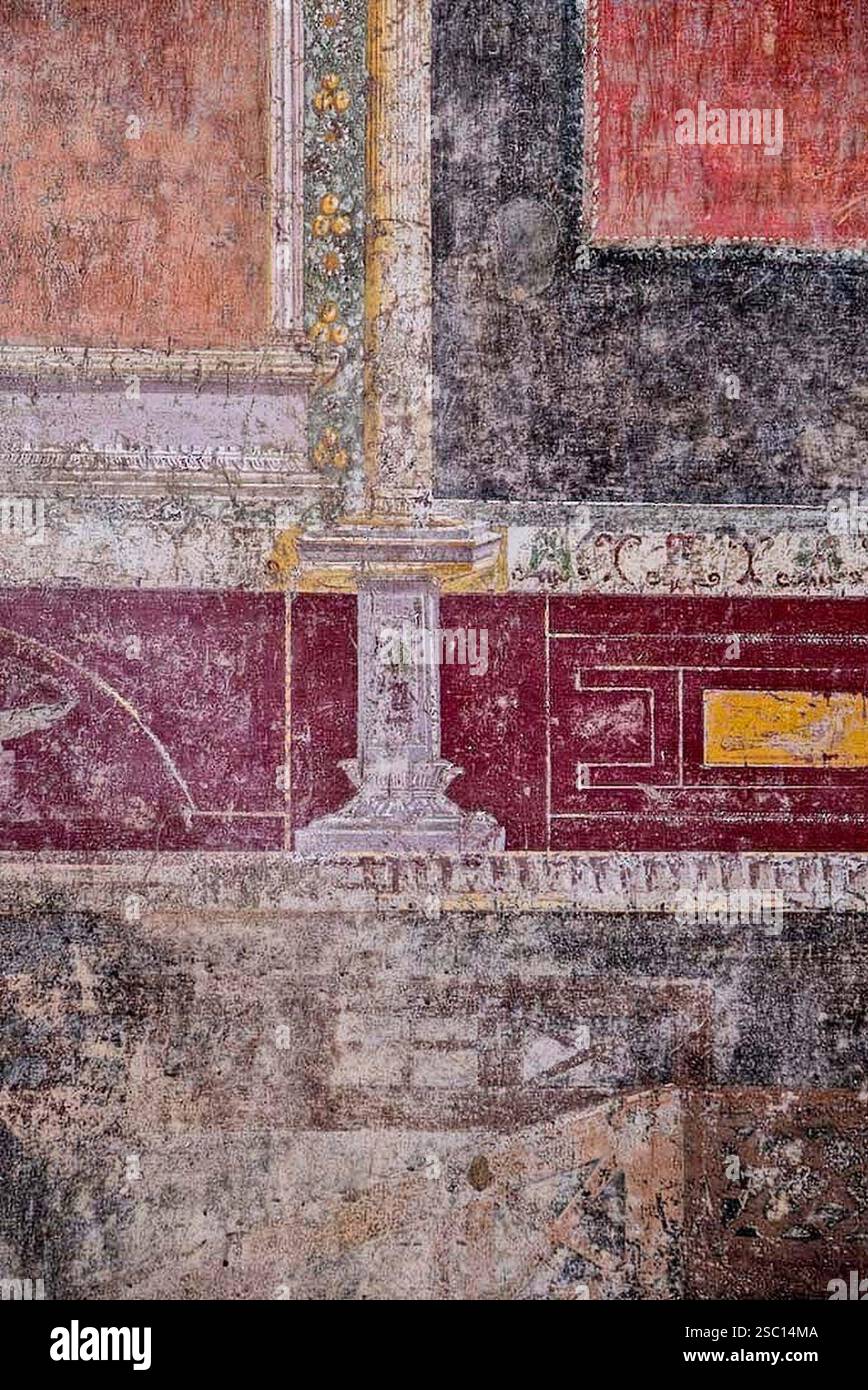 House of Marcus Lucretius Fronto Pompeii 2018 Room 'h', detail of ...