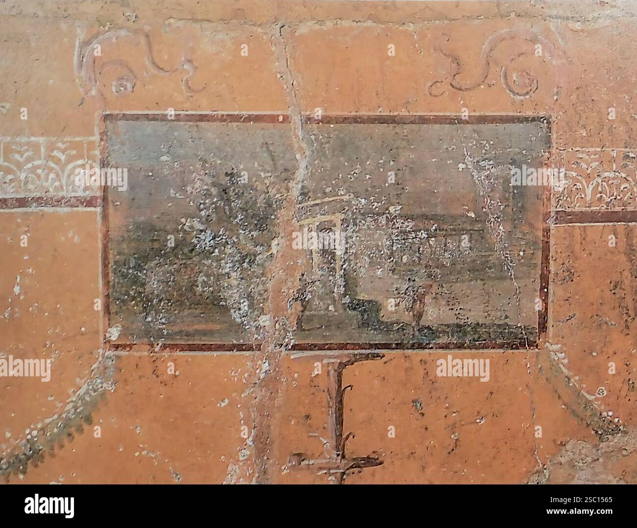 House of the Small Fountain, Pompeii Ala 7 West Wall Sockel panel image ...