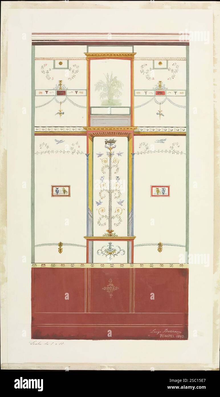 House of the Vettii VI 15,1 Pompeii 1897 Cubiculum (g) (Mau plan ...