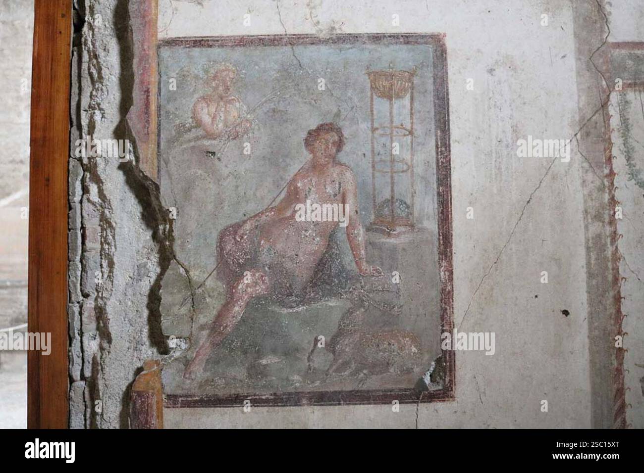 House of the Vettii VI 15,1 Pompeii 2018 North wall of oecus on south ...