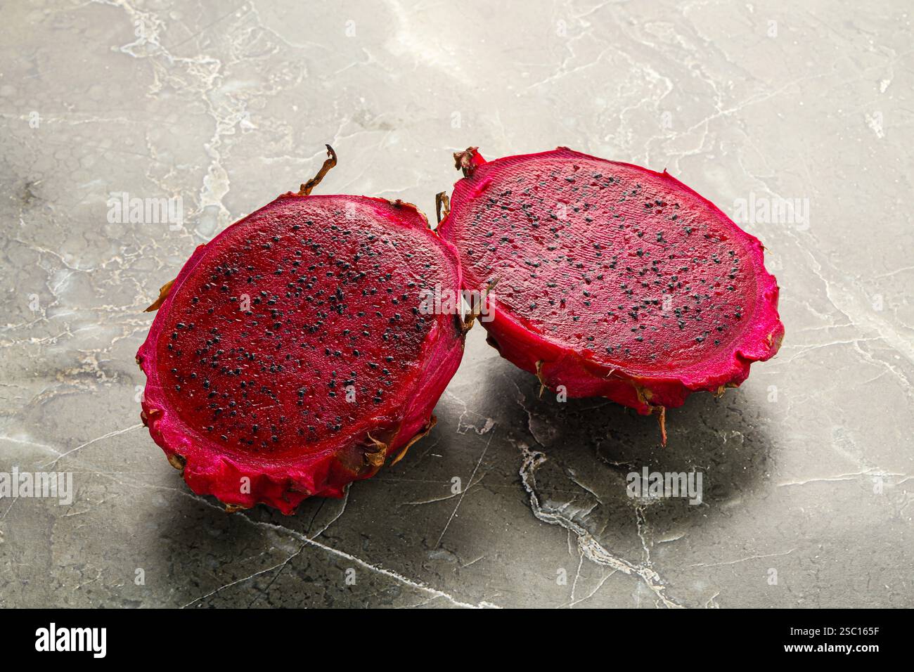 Raw sweet red dragon fruit - pitahaya Stock Photo - Alamy