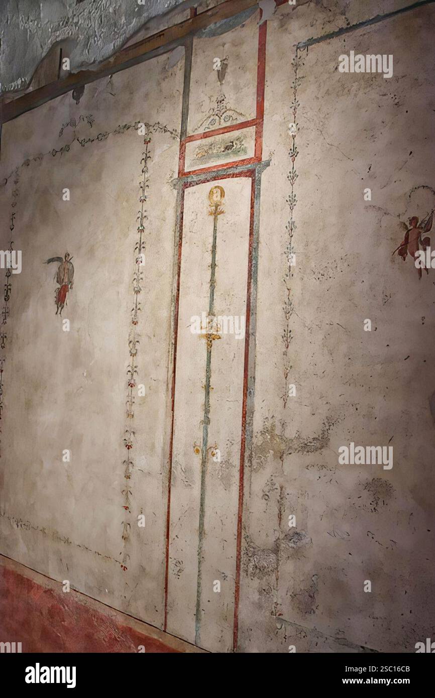 House of the Vettii VI 15,1 Pompeii 2023 Panel with painted candelabra ...