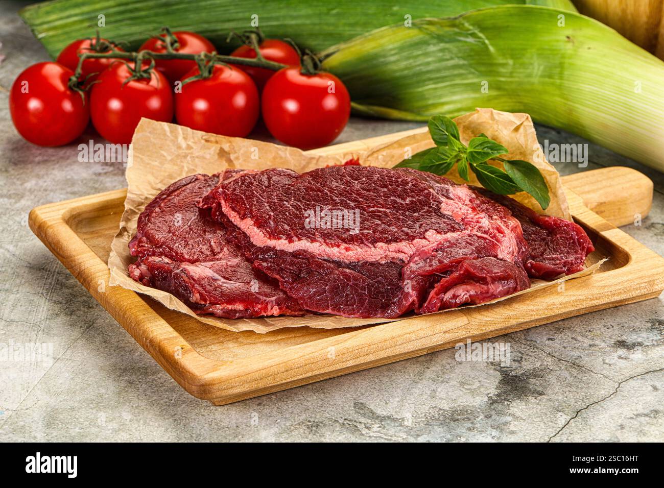 Raw beef cheeks cut meat for cooking Stock Photo - Alamy
