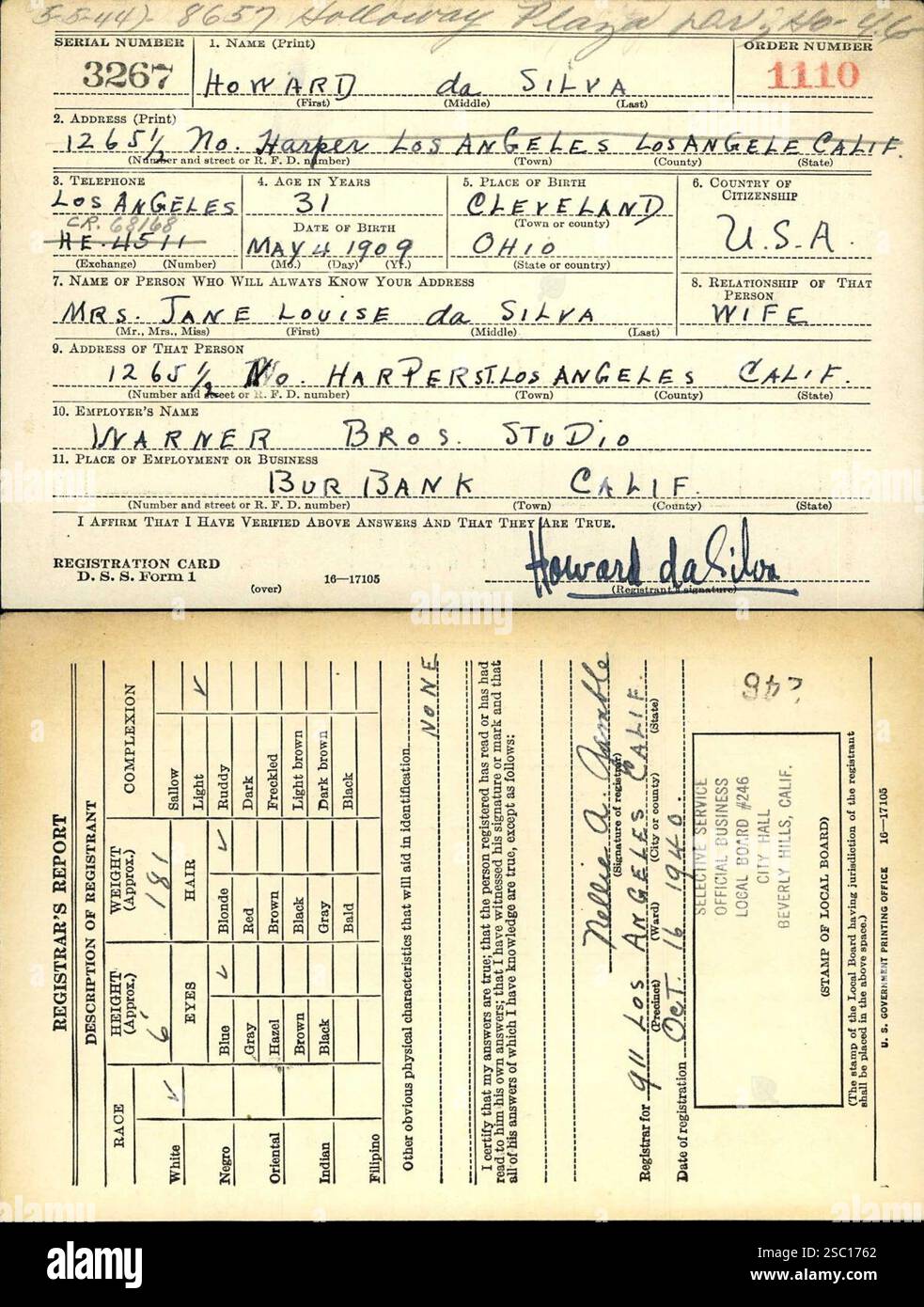 Howard da silva hi-res stock photography and images - Alamy