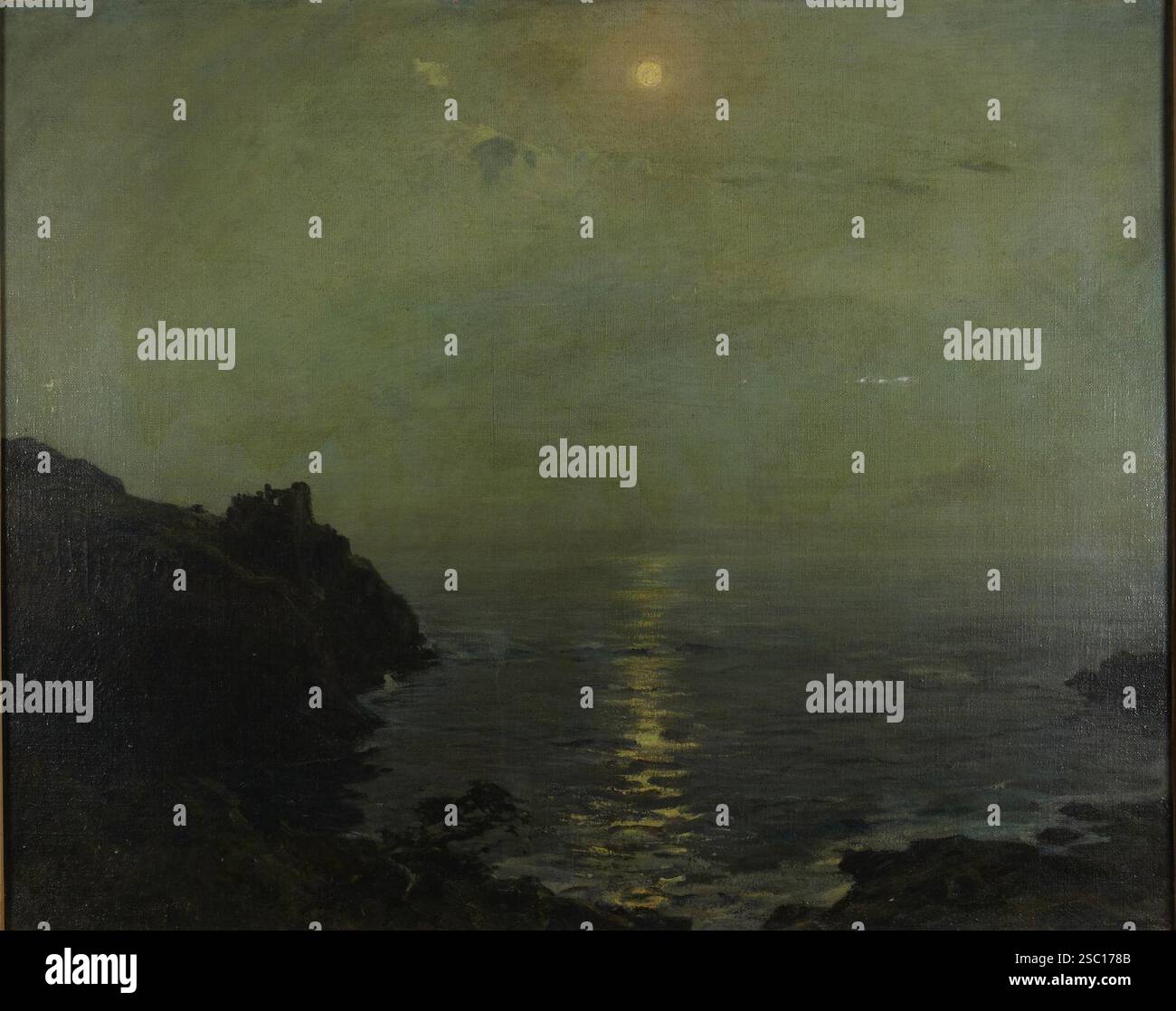 Howard Russell Butler - Marine, Moonlight on Calm Sea Stock Photo - Alamy