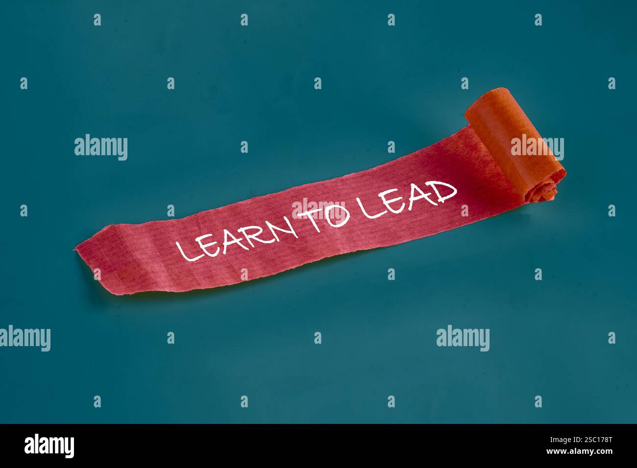 Text on a rolled ribbon emphasizes the importance of learning ...