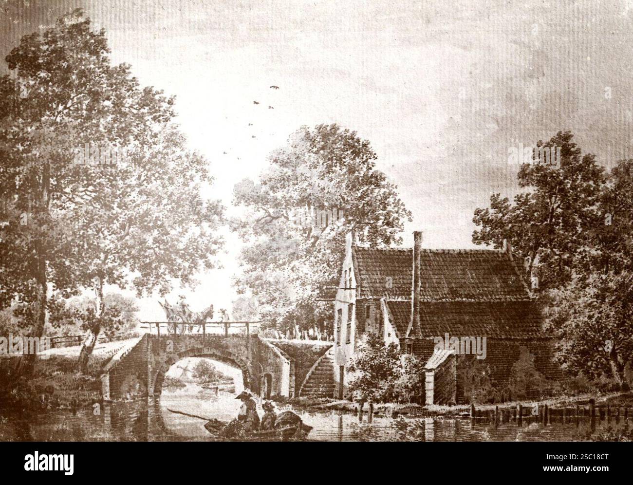 Gezicht op de Geinbrug over de Doorslag te Jutphaas ter hoogte van de ...