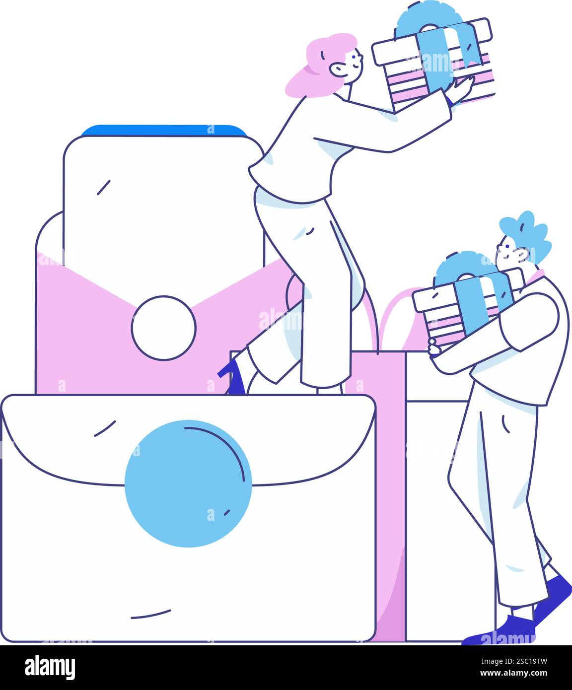 Use red envelopes to attract new customers and promote activity. Flat ...