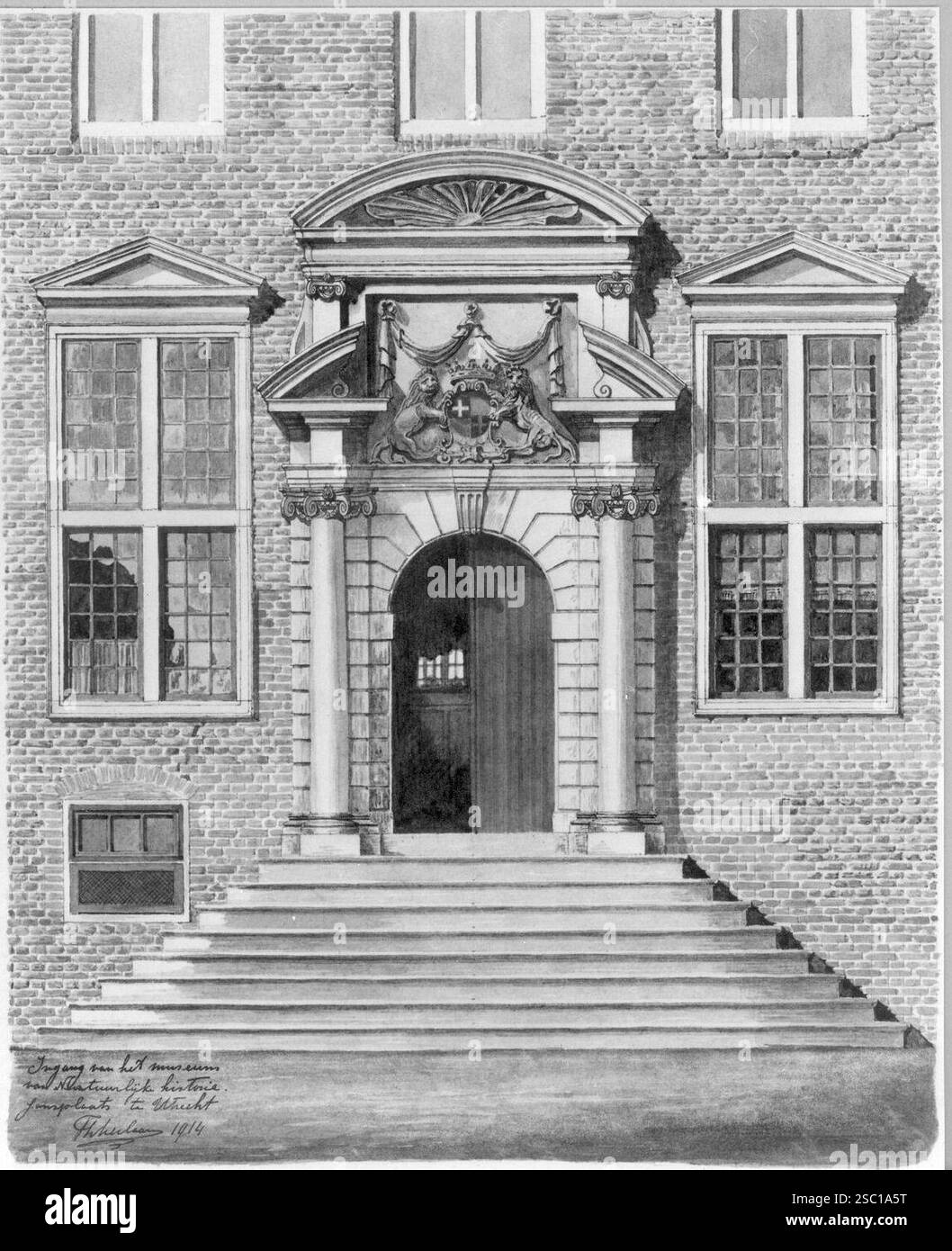 Afbeelding van de hoofdpoort van de voormalige Statenkamer in gebruik ...