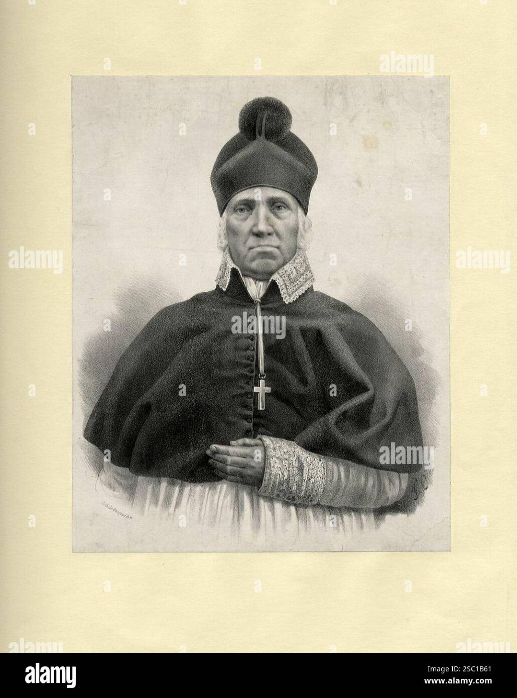 Portret van Johannes van Santen geboren 1773 oud katholiek ...