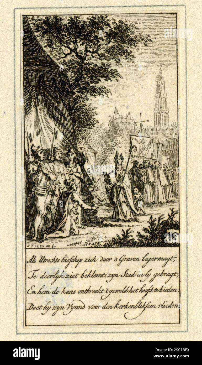 Afbeelding van de legertent van graaf Dirk IV van Holland buiten ...