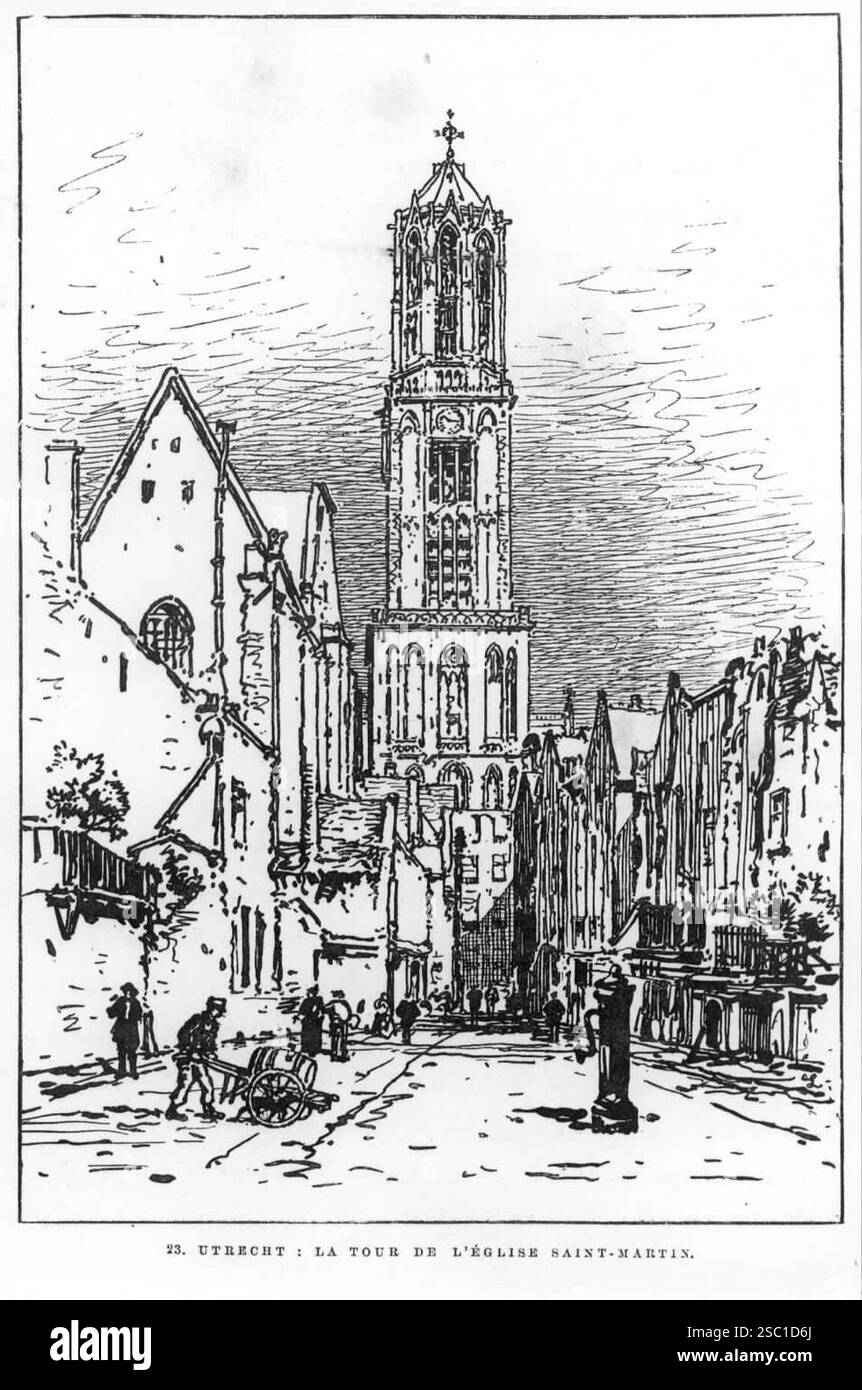 Gezicht op het Buurkerkhof te Utrecht uit het westen met links de ...