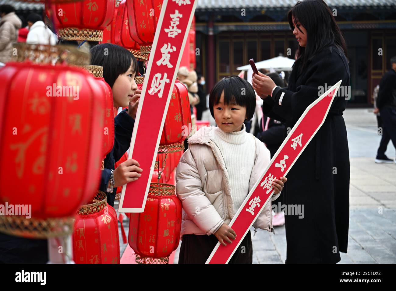 **CHINESE MAINLAND, HONG KONG, MACAU AND TAIWAN OUT** People celebrate ...