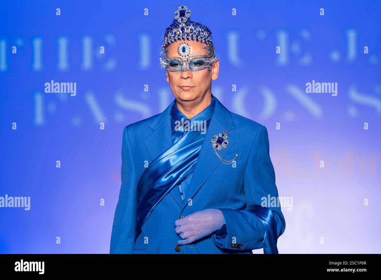 New York, United States. 04th Feb, 2025. James Aguiar wearing Alexander ...