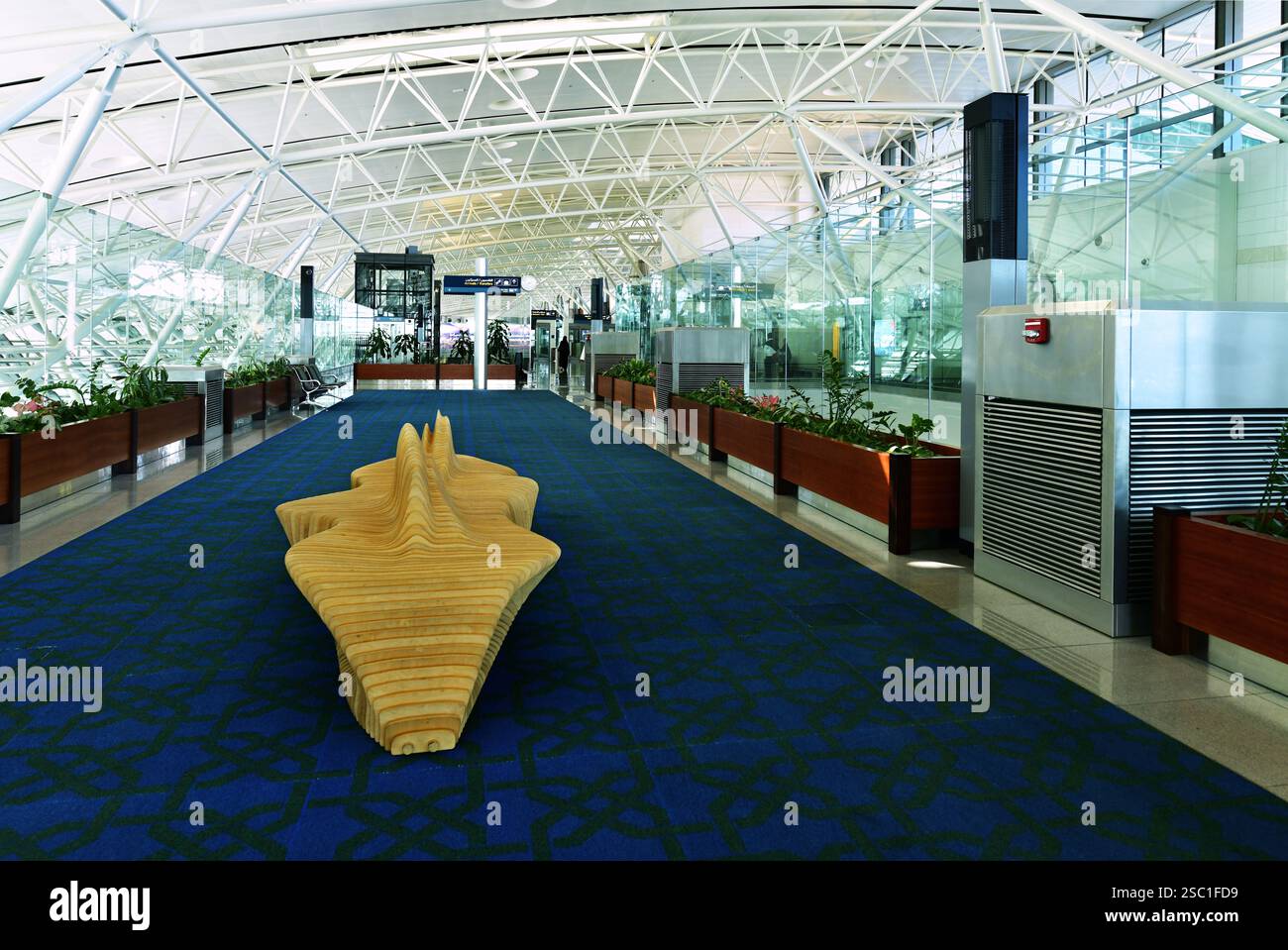 Interior of the Muscat International Airport, Oman Stock Photo - Alamy