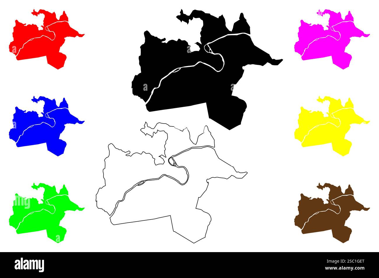 Volta Redonda city (Federative Republic of Brazil, Rio de Janeiro state ...