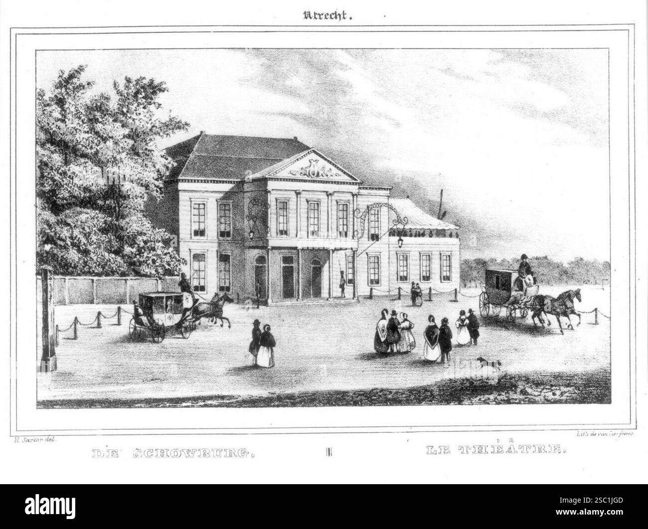 Gezicht op de voorgevel van de stadsschouwburg Vredenburg D 163 te ...