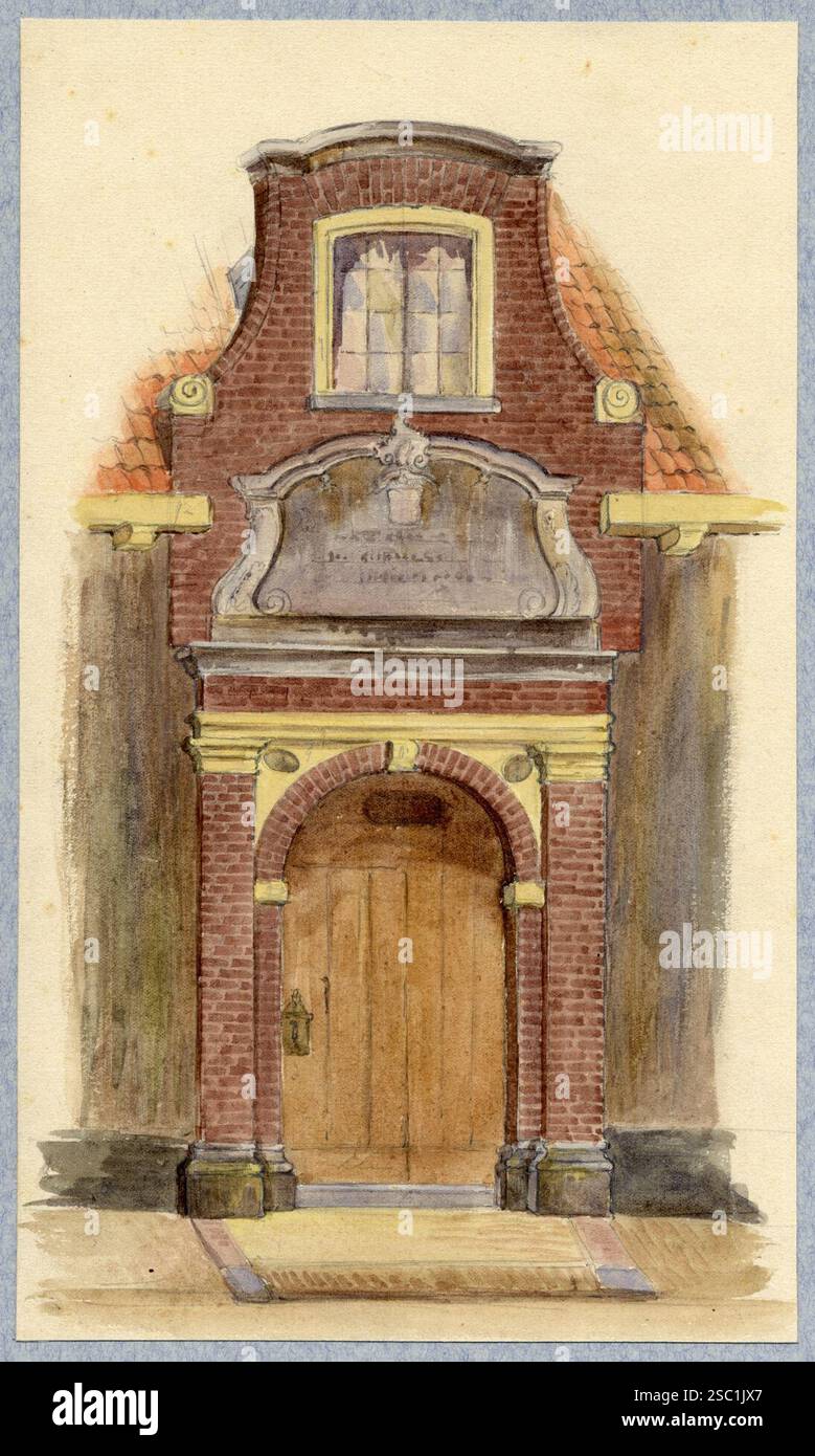 Afbeelding van de toegangspoort tot de regentenkamer van de ...